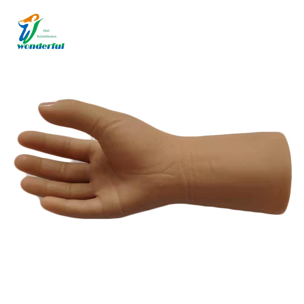 China Medical grade rubber short electrical hand prosthetic silicone ...