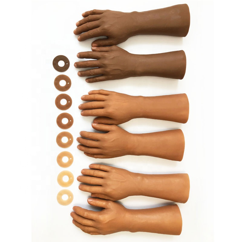 China Prosthetic beauty silicone gloves with padding factory and ...